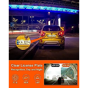 【Bundle: Vantrue E1 Lite 1080P WiFi Mini Dash Cam with GPS and Speed + CPL + Type C USB Hardwire Kit】 E1 Lite 1080P WiFi Mini Dash Cam with GPS and Speed, Free APP, Voice Control
