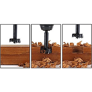 Famag Bormax 3/4 inch Forstner Bit Imperial, Outside Rim Saw Teeth, Hex Shank, Cooling Fins, Twisted Center Point, German Alloy Steel (3/4")
