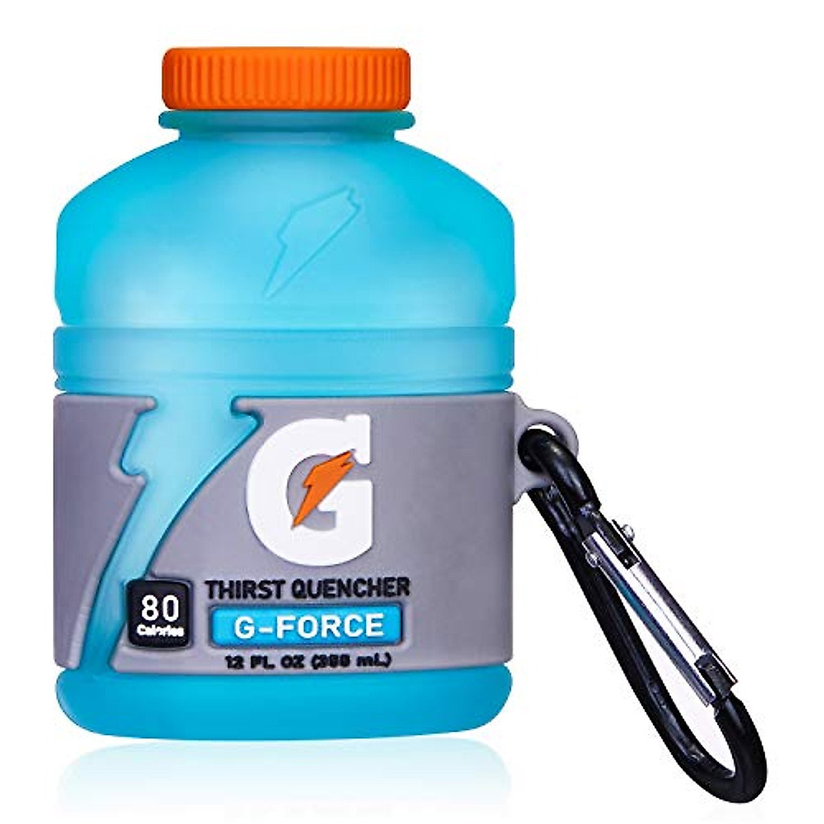 Shineyii for Airpod 2/1 Case Soft Silicone Cute Cartoon Kawaii Funny Cover Fashion Protective Skin Accessories Keychain Boys Kids Teens Cases Compatible with Airpods 2&1, Blue Bottle