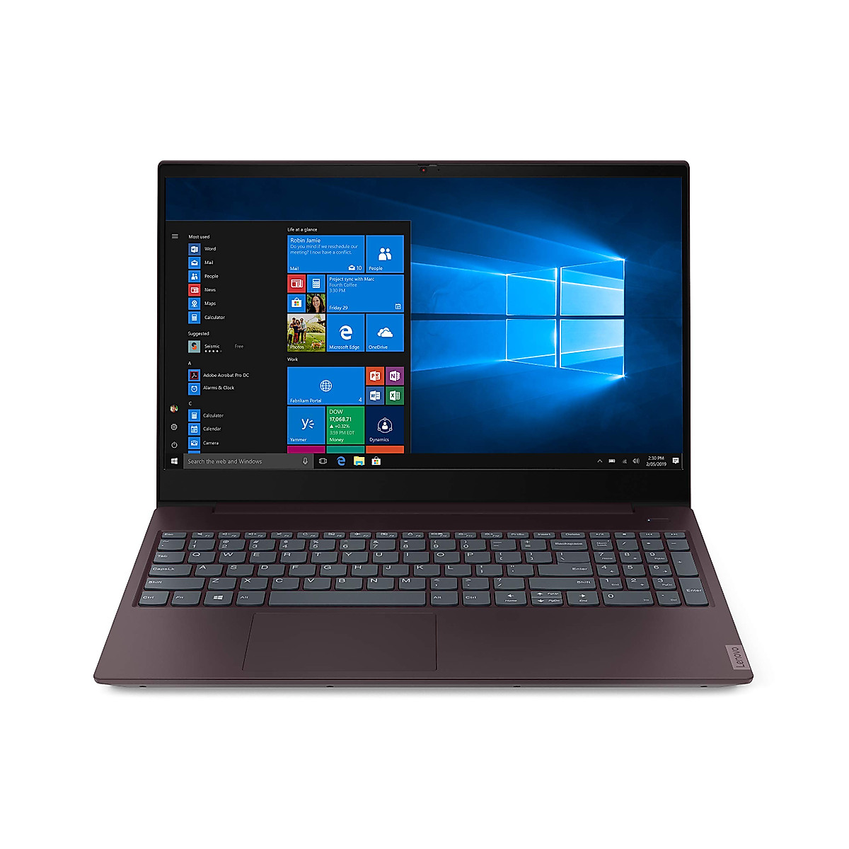 Lenovo Ideapad S340 Laptop, 15.6" HD Anti-Glare Display, Intel Core i5-8265U Quad-Core Processor up to 3.90GHz, 8GB RAM, 128GB SSD, Wireless-AC, Bluetooth 4.1, Windows 10, Dark Orchid (Dark Orchid)