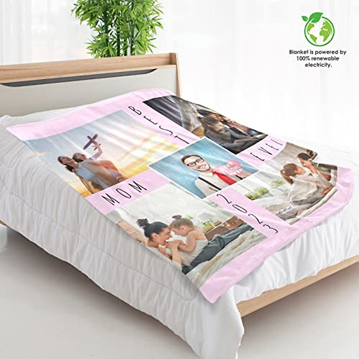 Zivodoon Mothers Day Blanket Gifts, Personalized Mothers Day Best Gifts, Birthday Gifts for Women, Mothers Day Best Gifts from Daughter, Mothers Day Personalized Gifts for Mom, Custom Blanket