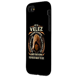 iPhone SE (2020) / 7 / 8 As a VELEZ I have 3 sides ninja custom name birthday gift Case
