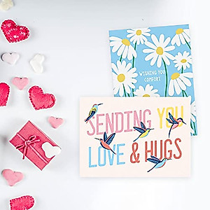 Sweetzer & Orange Thinking of You Cards with Envelopes. Set of 24 Boxed Greeting Cards Thinking Of You Assortment. 300gsm Note Cards and Envelopes (120gsm). Just Because Cards and Kindness Cards