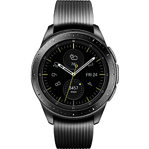 SAMSUNG Galaxy Watch (42mm) 4G LTE SM-R815UZKAXAR - Phone, Midnight Black (Renewed)