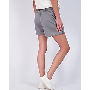 4 Pack: Womens Ladies Mesh Active Athletic Walking Training Quick Dry Fit Sweat Shorts Tennis Women Casual Workout 4" Inseam Summer Lounge Basketball Yoga Jersey Gym Running Comfortable- Set 4, M