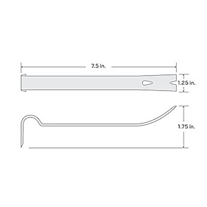 TEKTON 7-1/2 Inch Flat Pry Bar | 3305