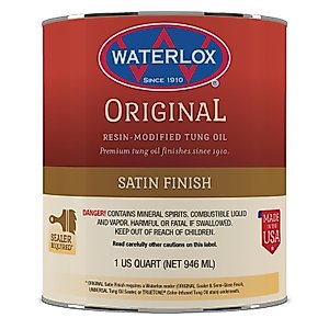 Waterlox TB 6044 Original Satin Finish, Quart, 32 Fluid Ounces