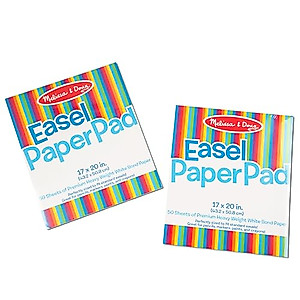 Melissa & Doug Easel Pad Bundle 50 Sheets 2-Pack - Large Easel Paper Pad For Classrooms
