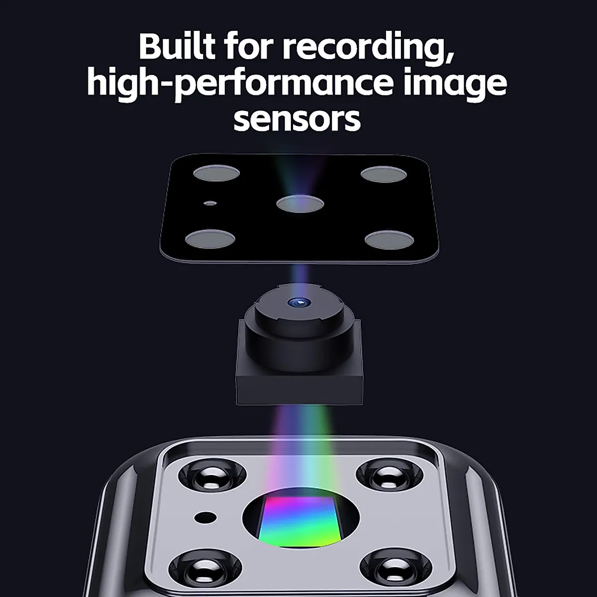 VBESTLIFE WiFi HD 1080P Back Clip Sports Camera, USB2.0 Interface One Button Operation with Suction Cup 16GB Storage Wearable Camera for Cycling