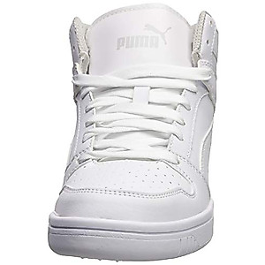 PUMA Rebound Layup Synthetic Leather (Big Kid) Puma White/Gray Violet 6.5 Big Kid M
