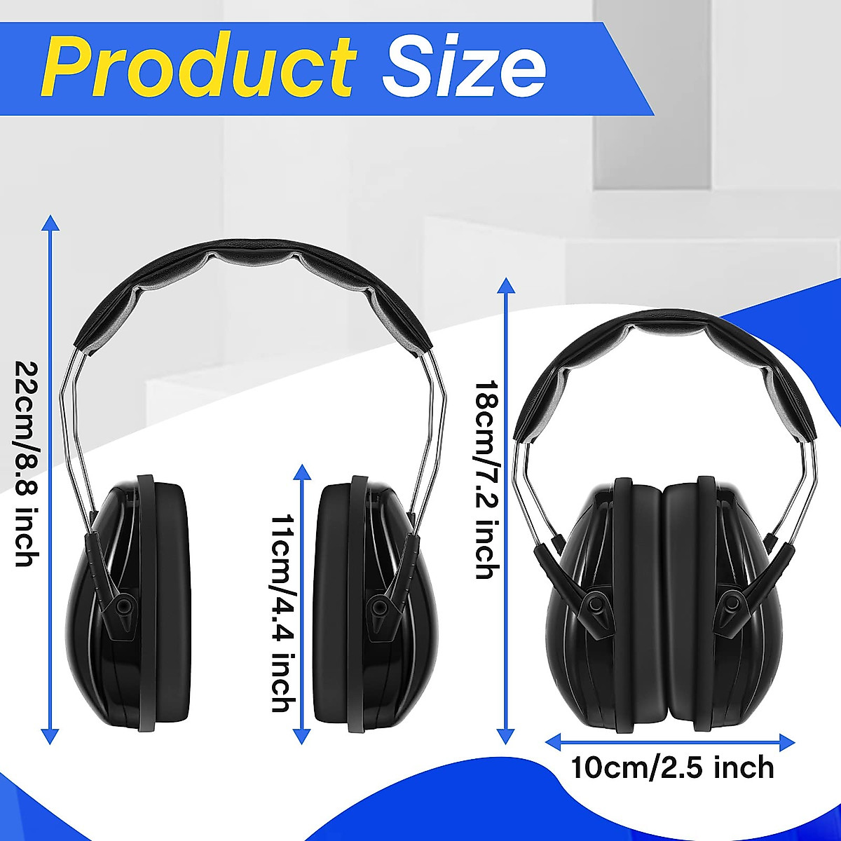 Amylove 6 Pcs Kids Noise Cancelling Headphones Ear Protection Earmuffs Noise Reduction Ear Muffs 30db Adjustable for Toddlers(Classic)
