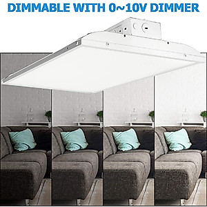 ZJOJO 2FT LED High Bay Shop Light,178W Linear LED Shop Light Fixture, 24250lm Dimmable Shop Lights, 5000K Daylight,Fluorescent 800W Equivalent,Commercial Light,Indoor Area Light for Warehouse-2Pack