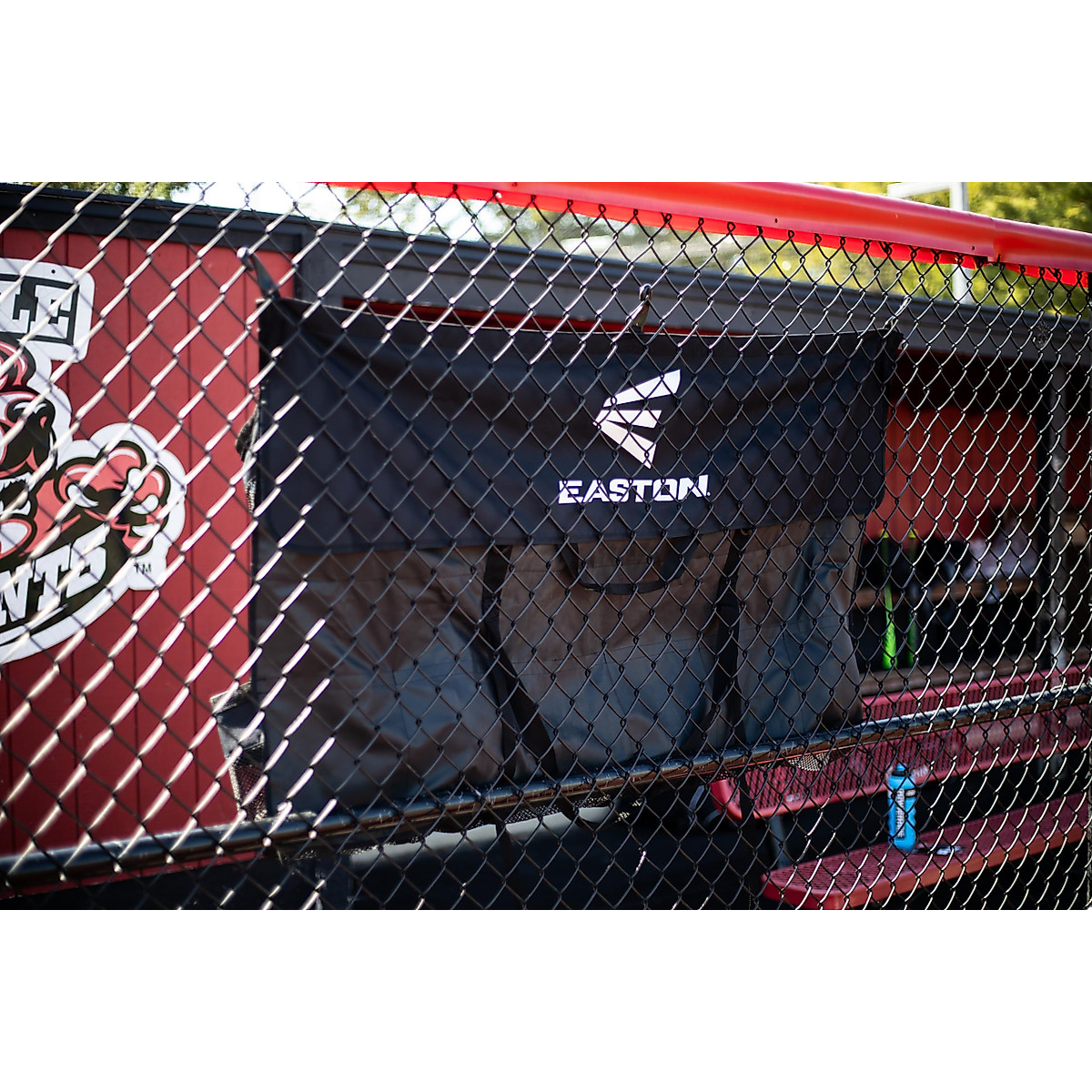 Easton | TEAM HANGING HELMET BAG | Holds 12 Baseball / Softball Helmets | Includes 3 Fence Hooks + Travel Straps