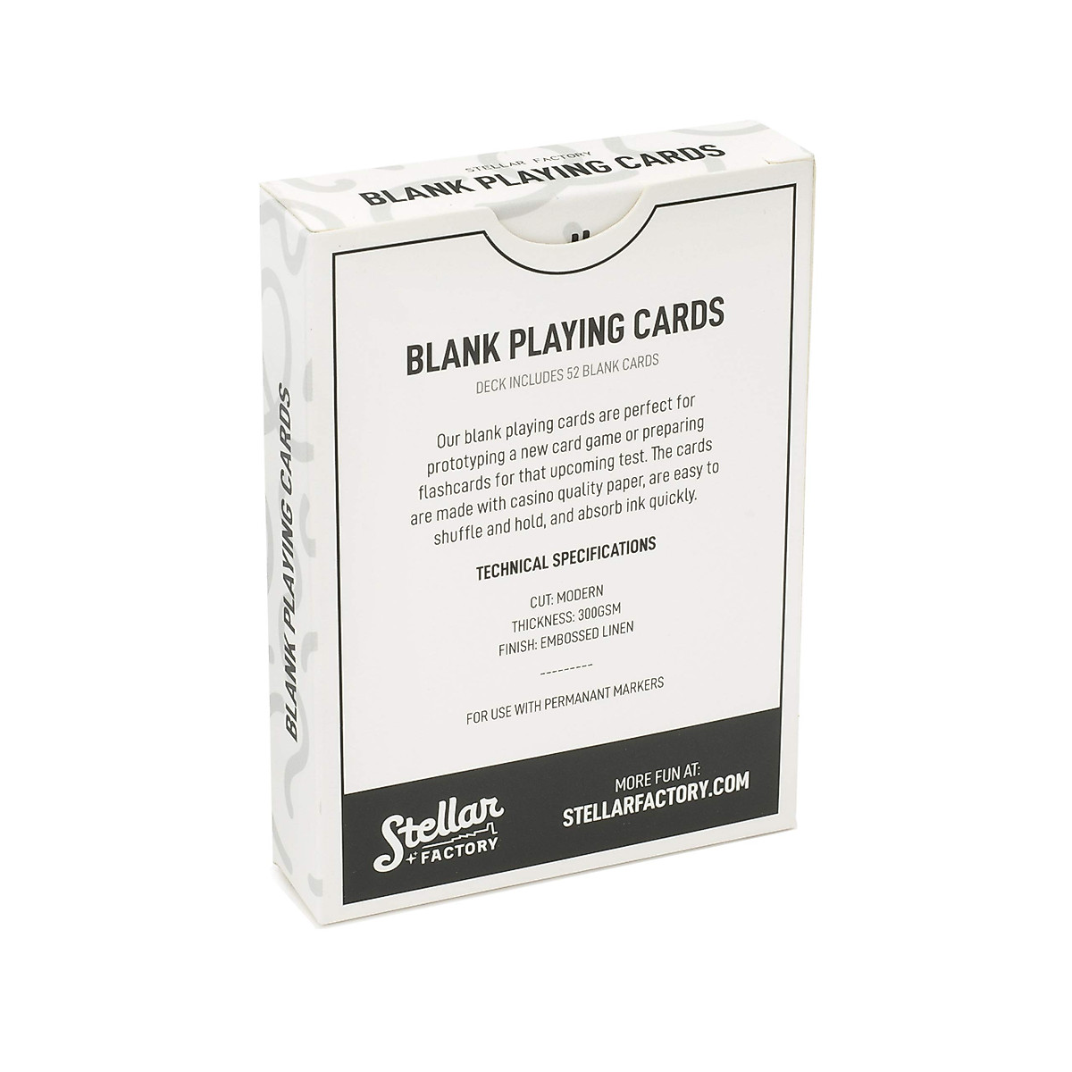 Stellar Factory Premium Blank Playing Cards - Game Design, Prototyping, and Flashcards (1 Count)
