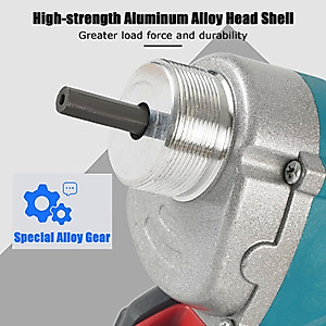 Concrete Vibrator 5000RPM 110v 800W Electric Vibrator Portable Hand Held Power Concrete Vibrators with 1m(3.3ft) vibrating rod, 2 Battery and Charger, One-key Start