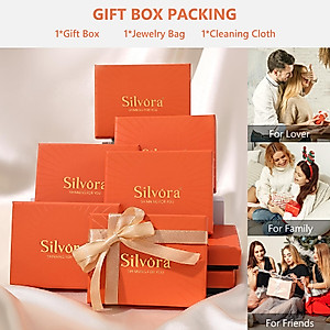 Silvora Dainty Heart Letter S925 Sterling Silver Anklet Initial Anklets for Women-Non-Tarnish Adjustable Ankle Bracelet for Women, Perfect Gift for Beach, Party, Everyday Wear