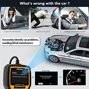 FOXWELL Car Battery Tester Analyzer BT100 Pro 12V Automotive 100-1100CCA Detect Health Faults for Regular Flooded Agm Flat Plate Spiral Gel Batteries