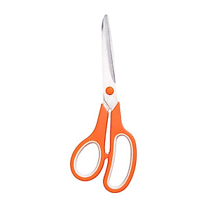 Multipurpose Scissors ,Stainless Steel Comfort Grip Handles，Sturdy Sharp Scissors for Office Home School Sewing Fabric Craft Supplies,Pack of 5，Right/Left Handed