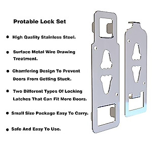 Portable Door Locker by UNONOW, Travel Lock for Provide Extra Safety, Safety Locker in Housing, Apartment,Additional Safety Locker for Prevent Unauthorized Entry Into Hotel,Housing,Apartments.