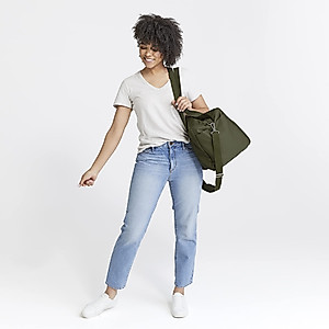 Vera Bradley Women's Large Travel Duffel Bag, Stained Glass Medallion-Recycled Cotton, One Size