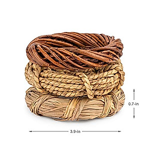Niteangel 3-Pack of Natural Chew Ring for Small Animals