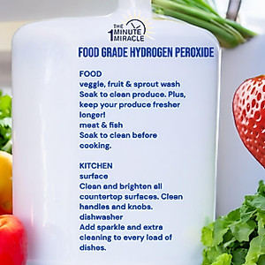 3% Food Grade Hydrogen Peroxide - 16 oz Bottle - 2 Droppers - Recommended by The One Minute Cure Book. The Choice by Professional, Alternative Medicine, and Homeopathic Communities.