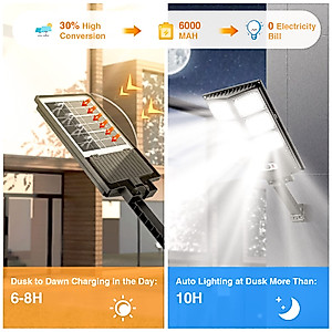 NAVAZIP 200W Solar Lights Outdoor, 15000LM Solar Lights for Outside Waterproof, Solar Flood Lights Outdoor Motion Sensor with Remote, for Street,Yard, Garden, Path & Parking Lot