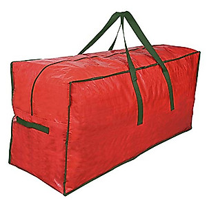 ProPik Christmas Tree Storage Bag | Fits Up to 7 ft. Tall Disassembled Tree | 45" x 15" x 20" Holiday Artificial Tree Storage Case | Perfect Xmas Storage Container with Handles and Sleek Zipper (Red)