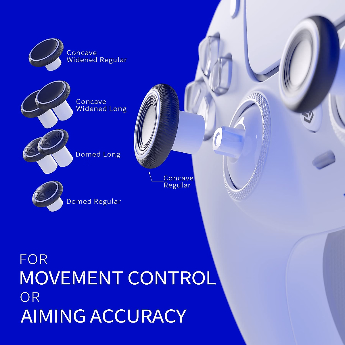 HEXGAMING ULTIMATE 4 Mappable Back Buttons & Replaceable Thumbsticks & Hair Trigger Black Rubberized Grip Compatible with ps5 Pro Custom Controller PC Wireless FPS eSport Gampad - Green Leaves