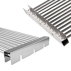 BQMAX 18 7/16" Grill Kit for Charbroil Tru-Infrared 463224611, 466270611, 461210010, 463268008, 463241313 Stamped Stainless Steel Cooking Grate Replacement Emitter Set