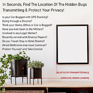 Spy-Hawk Security Pro-10G Bug Detector - Find GPS Tracker & Wireless Camera - Anti Spy Detector - Audio Bug Sweeping Device - Hidden GPS Tracking Finder - Cam Finder by Spy Associates Security