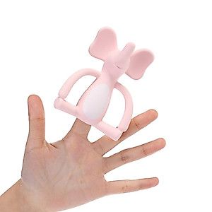 Baby Teether, Food Grade Silicone Baby Teething Toy, Infant teether chew Toy, Natural Organic, BPA Free, Multi-Texture Design Mushroom Teether, for Toddlers