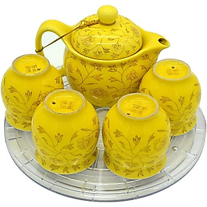 Quluxe 6 Inch Lazy Susan, White Turntable Base, Acrylic Revolving Display Storage Tray for Spice Rack Table Cake Kitchen Pantry Decorating