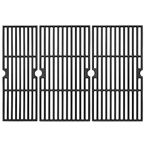 BBQ-PLUS Gril Grates Replacement Parts for Charbroil Performance 4 Burner 463335517 463376017 463347418 463347519 463377319 463342118 463347518 463332718 G470-0003-W1,Cast Iron Cooking Grids,3 Pack