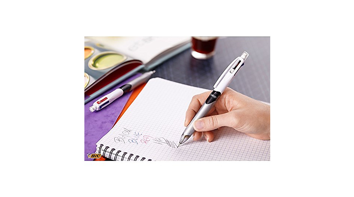 BIC 4 Colours Pen & HB Pencil Combo - Set of 12