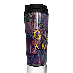 LOREBUTY Glass Band Animals Coffee Mug With Lids 12oz Insulated Car Mugs Double Wall Vacuum Reusable Travel Coffee Cup For Hot/Ice Drinks Coffee Teas