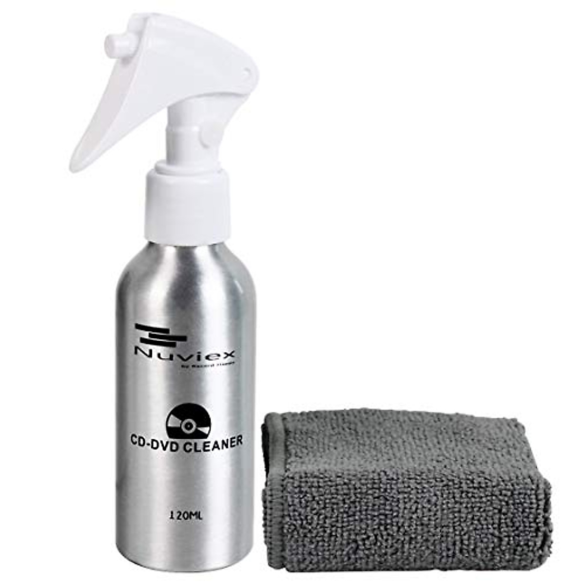 CD DVD Cleaner Solution Spray Fluid - Premium Compact disc Cleaning Kit with Anti-Static Microfiber Cloth Glove 4oz