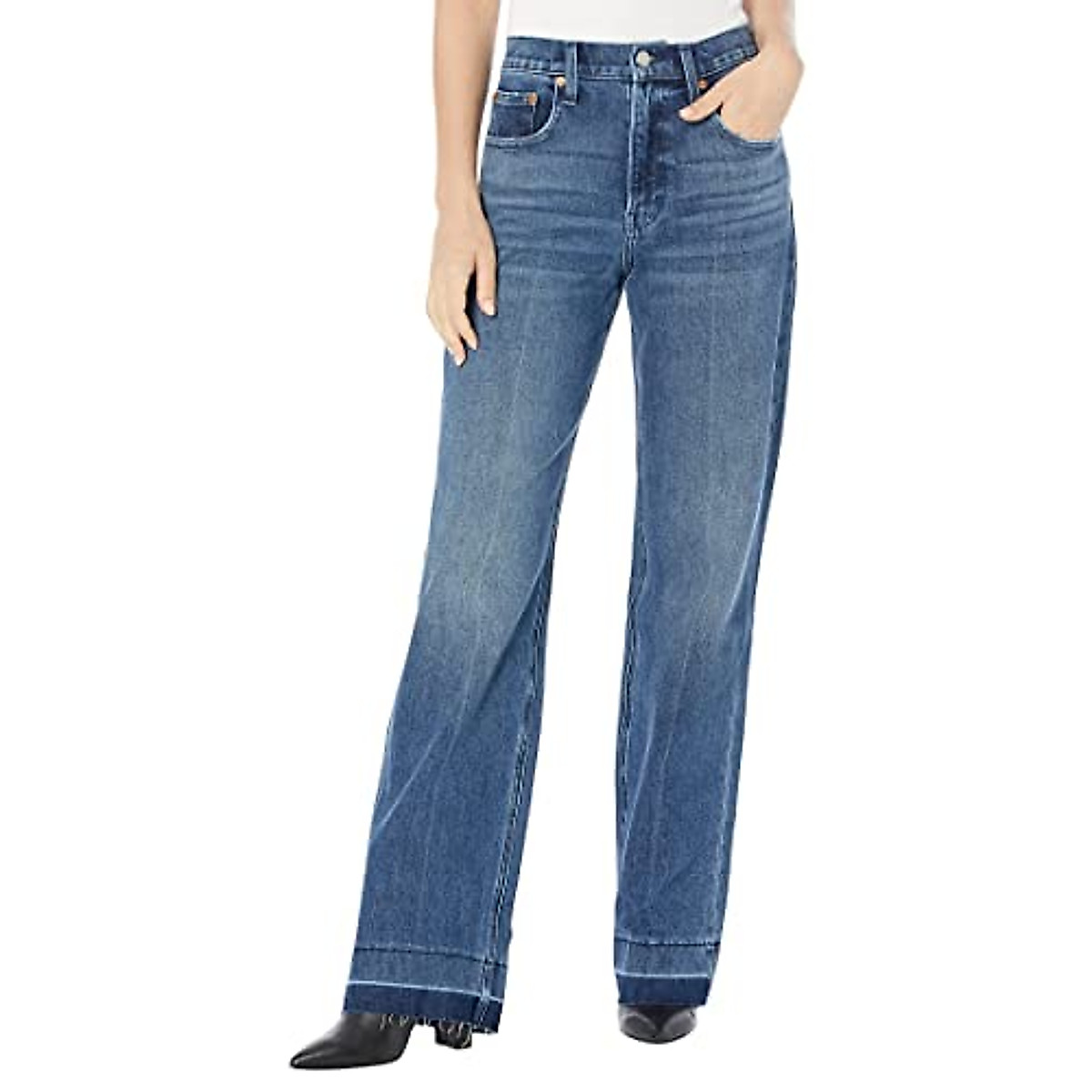 Lucky Brand Women's High Rise Wide Leg Jean, Orbit, 27