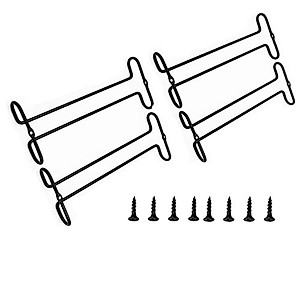 MILEE Wine Glass Rack Under Cabinet Stemware Wine Glass Holder Glasses Storage Hanger Metal Organizer for Bar Kitchen Black 1 Rows