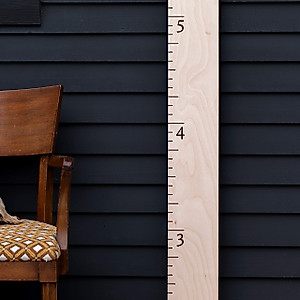 Headwaters Studio Boho Farmhouse Wooden Ruler Growth Chart for Kids, Boys and Girls - Height Chart & Height Measurement for Wall - Kids Wall Decor and Room Hanging Wall Decor - Natural Wood