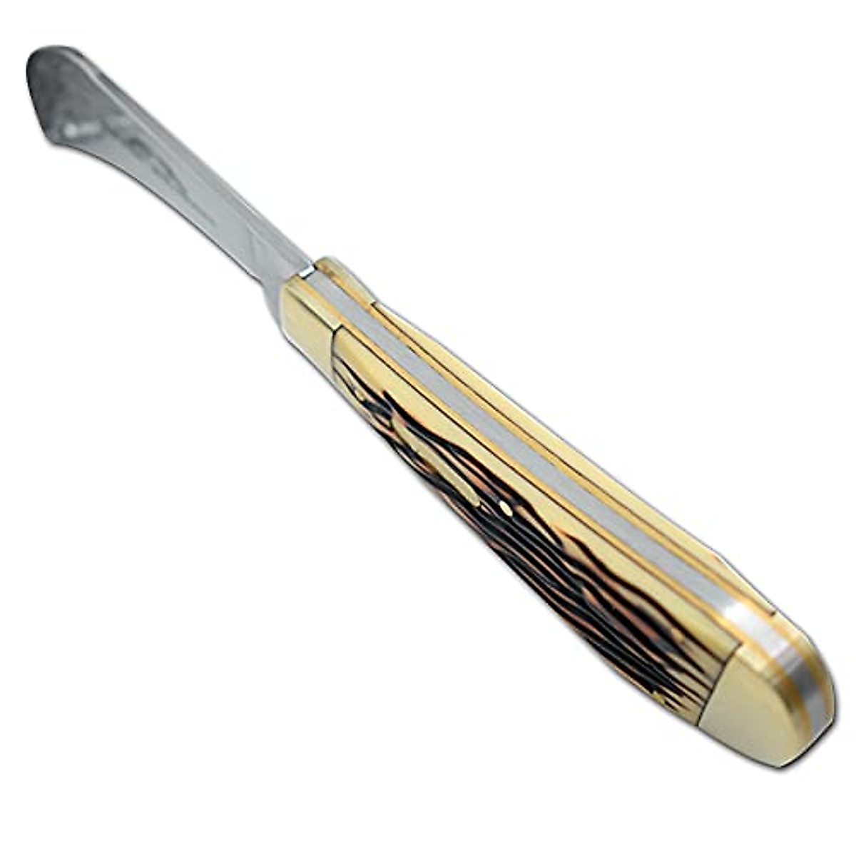 Old Ram Hawkbill Pruner Knife Traditional Lock blade Folding Knife Design Handle for Outdoor, Hunting, Camping