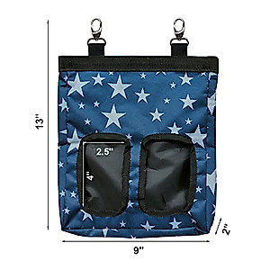 Guinea Pig Hay Feeder, Hanging Rabbit Hay Feeder Bag for Guinea Pigs Bunnies Chinchillas. Stars