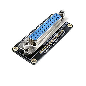 Treedix DB25 Female Breakout Board 25Pin RS232 Serial Female to Female Changer Adapter Coupler Connector with Terminal Block