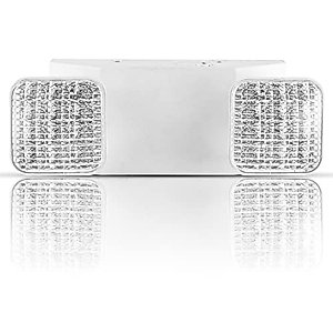 OSTEK LED Emergency Exit Lighting Fixtures with 90 Minutes Long Backup Batteries, US Standard Adjustable Integrated LED Emergency Light for Commercial Hallways, Stairways, Fire Resistant