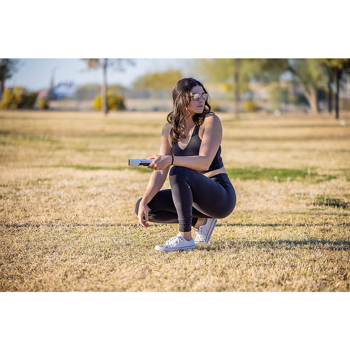 TASER StrikeLight 2 Rechargeable Self-Defense Flashlight | Perfect for Running, Jogging, Pet Walking | Portable, Lightweight, Survival, Outdoors (White)