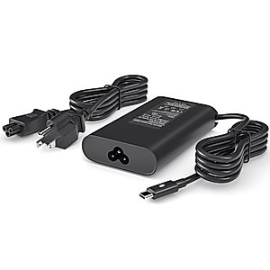 DONGNI 65W 45W USB Type C Laptop Charger for Dell XPS 13 7390 9360 9365 9370 9300 9305 9310 9315 9350 9380 9390 XPS 12 9250 Latitude 5420 5520 5290 7390 7420 Laptop Power Supply Cord (Slim 65W USB C)