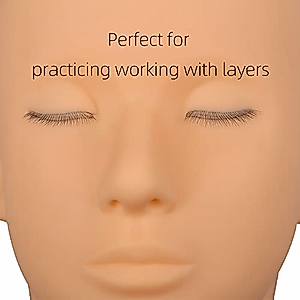 Practice Lash Mannequin Yellow Eyelid Doll Head