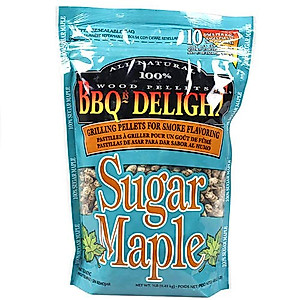 BBQr's Delight 3 Pack Orange Cherry and Sugar Maple Wood Pellets 3 x 1lb Bags