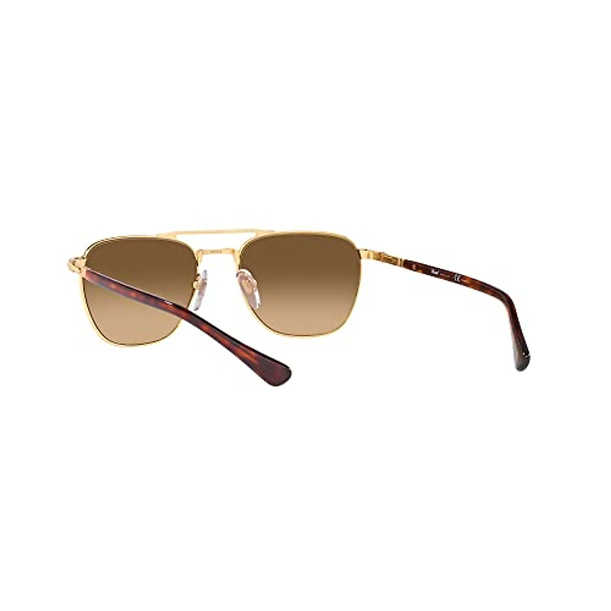 Persol PO2494S Square Sunglasses, Gold/Brown Gradient Polarized, 53 mm