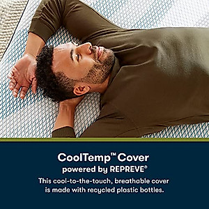 Serta - iComfortECO F10 Medium 12" King Smooth Top Memory Foam Mattress, Cooling, Pressure Relief, Utilizing Recycled and Plant-based Material, 100 Night Trial, CertiPUR-US Certified